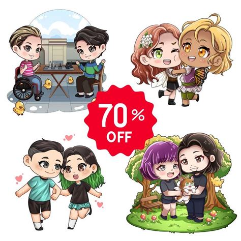 Cute Chibi Chibi Commission Cute Chibi Couple Chibi Couple Couple