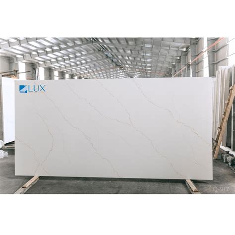 Lux Quartz Slab Calacatta Aqua Gold For Countertops Vanity Tops Lq 917