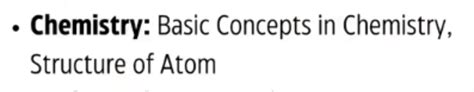 Chemistry Basic Concepts In Chemistry Structure Of Atom Filo