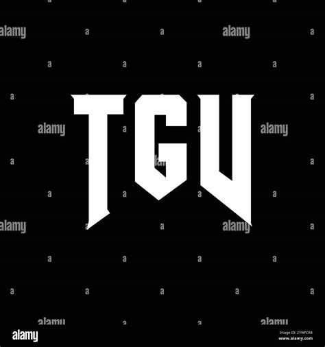 Tgv Letter Logo Design For Technology Company Tgv Logo Design Black