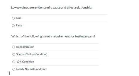 solved low p values are evidence of a cause and effect