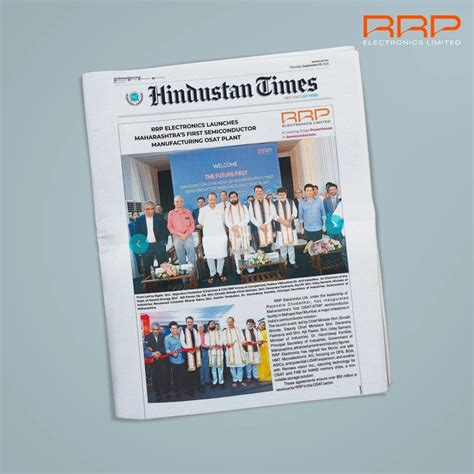 Rrpelectronics Firstsemiconductorplantinmaharashtra Semiconductorplantopening Inaugration