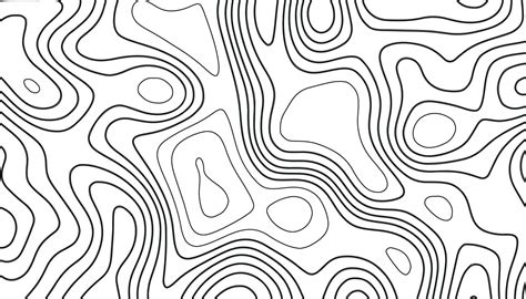 Background Of The Topographic Map White Wave Paper Curved Reliefs Abstract Background
