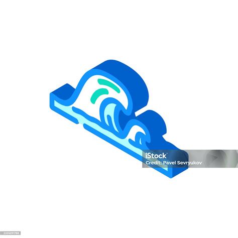 파도 바다 항해 스포츠 아이소 메트릭 아이콘 벡터 일러스트 레이 션 3차원 형태에 대한 스톡 벡터 아트 및 기타 이미지 3차원 형태 Regatta 나침반 Istock