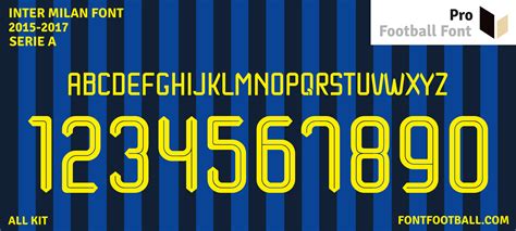 Inter Milan 2015 2017 Font Pro Football Font