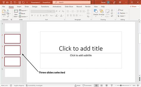 Arranging Multiple Slides