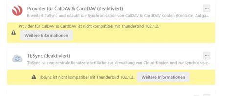Tbsync Incompatible With Tb And Has Been Deactivated Issue Jobisoft Tbsync Github