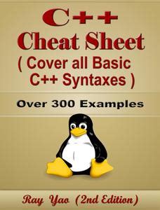 C Cheat Sheet Syntax Quick Reference Handbook By Table And Chart Syntax Quick Study Guide