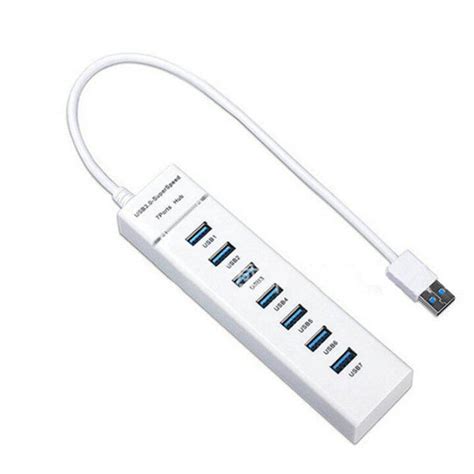 Fgs857 7 Ports Hub 7 Ports Hub USB 3 0 High Speed Multiple Adapter Extension Cable PC Laptop
