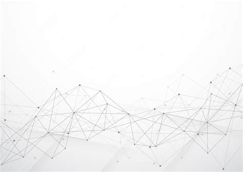 Premium Vector Abstract Connecting Dots And Lines Connection Science