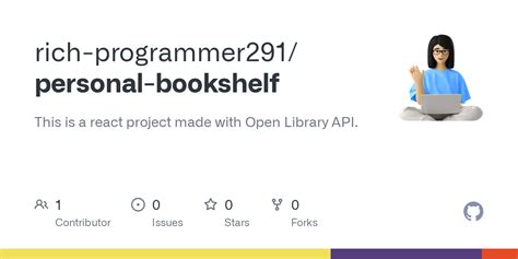 Github Rich Programmer291personal Bookshelf This Is A React Project