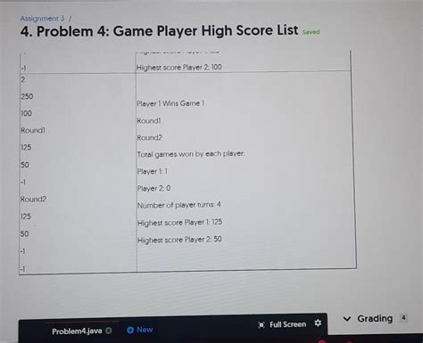 Solved Assignment 3 4 Problem 4 Game Player High Score