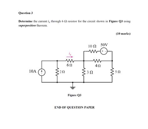 Solved Determine The Current 𝑖𝑥 Through 6 Ω Resistor For