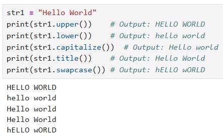Python String Operations