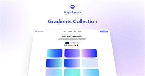 green css radial gradients collection by magicpattern generator
