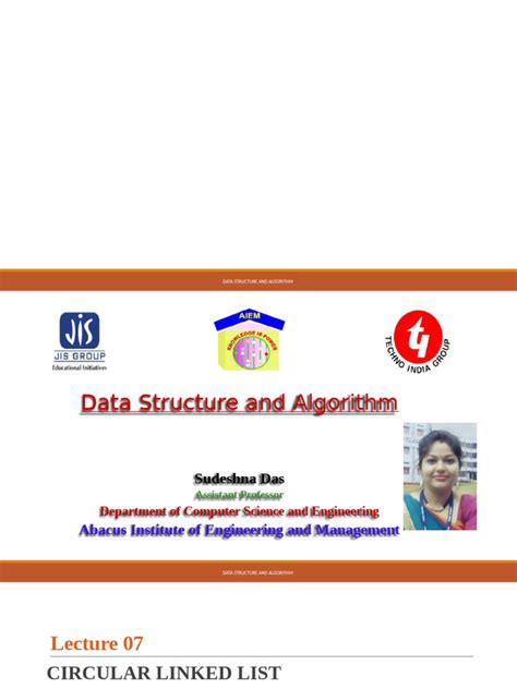 Lec 07circular Linked List Pdf