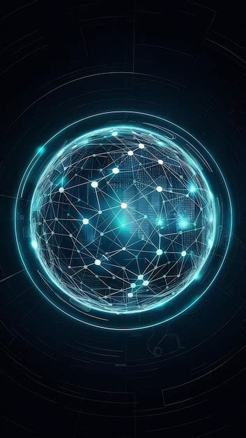 Premium Photo Abstract Background Dot And Connect Line For Cyber Technology Futuristic And