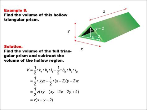 math example volume concepts calculating volume example 8 media4math