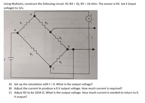 solved using multisim construct the following circuit