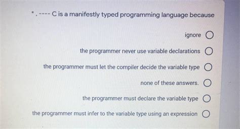 Cis A Manifestly Typed Programming Language
