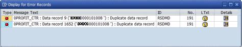 Solved Duplicate Data Record Sap Community