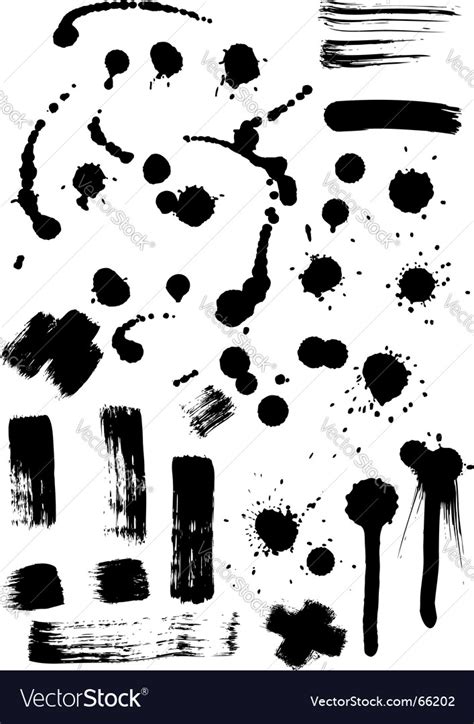 Ink Effects Royalty Free Vector Image Vectorstock