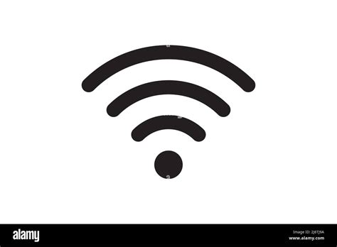 Wi Fi Symbol Signal Connection Vector Wireless Internet Technology Sign Wifi Network