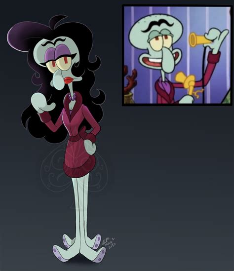 Genderbent Squilliam R Spongebob