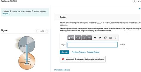 Solved If Bar Cd Is Rotating With An Angular Velocity Of ωcd