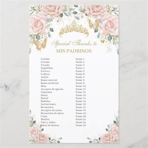 Quince List Of Padrinos Artofit