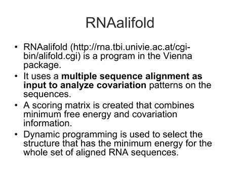 Rna Structure Analysis Ppt
