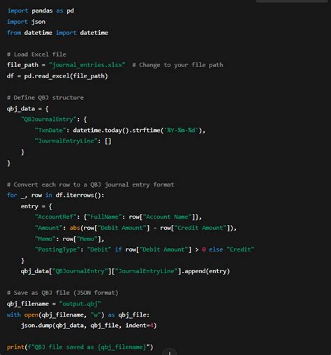 How To Create A Qbj File From Excel XcelNote