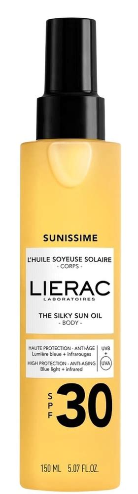 Lierac Sunissime Silky სხეულის მზისგან დამცავი ზეთი Spf 30 150 მლ Veli Store