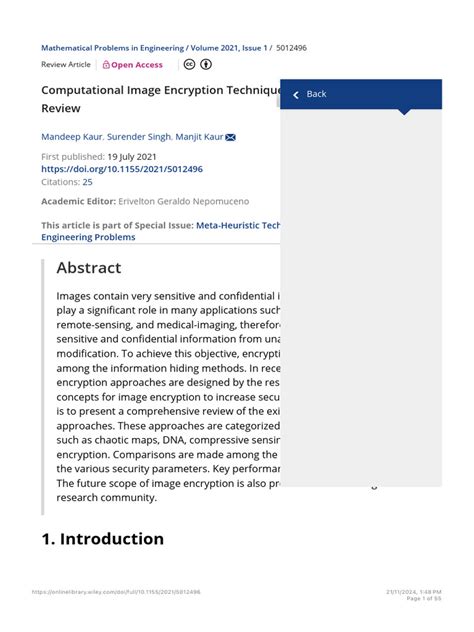 computational image encryption techniques a comprehensive review
