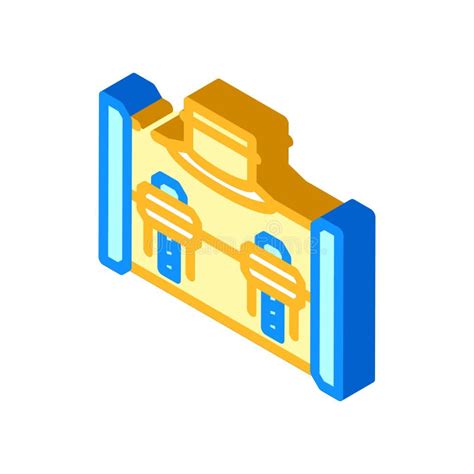 Steel Pipeline Isometric Icon Vector Illustration Stock Illustration