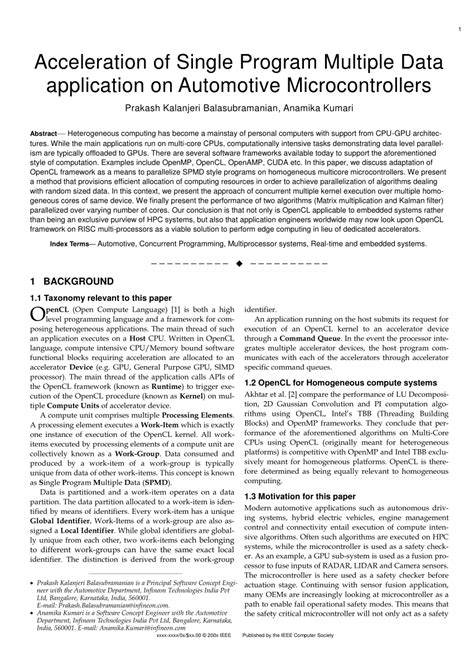 Pdf Acceleration Of Single Program Multiple Data Application On