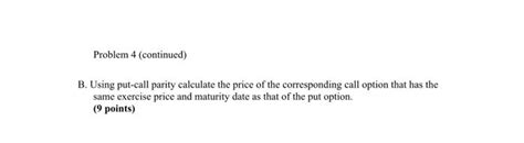 Solved Problem 4 24 Points Use The Following Data For