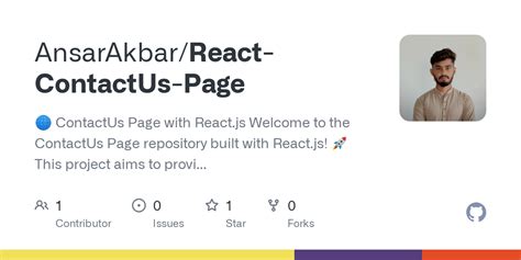 Github Ansarakbarreact Contactus Page 🌐 Contactus Page With React