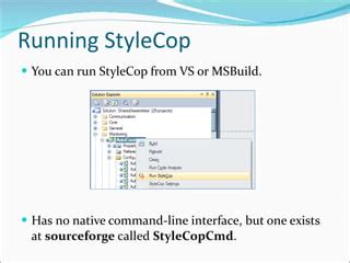 Automating C Coding Standards Using StyleCop And FxCop PPT Web Development Internet