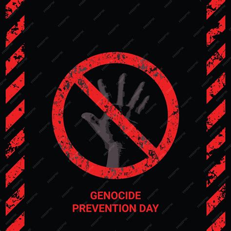 Premium Vector Genocide Prevention Day Background