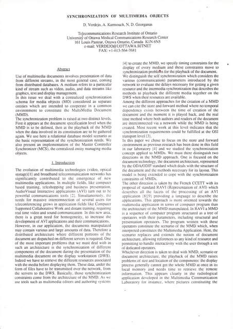 multimedia synchronization pptx