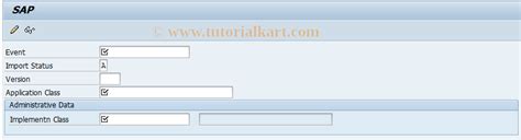 BRFRUL SAP Tcode BRF Create Rule For Event