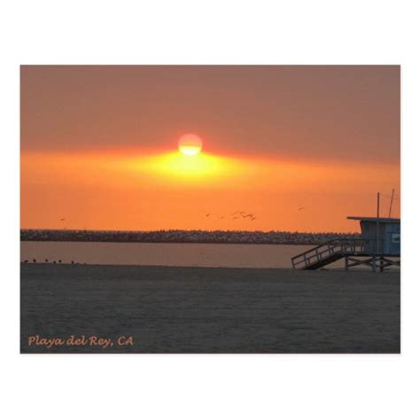 Playa Del Rey Sunset Mike Izzo Postcard