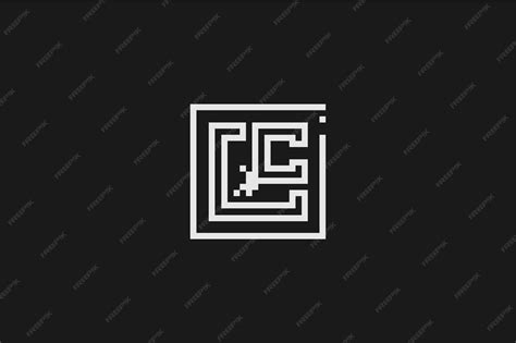 Иллюстрация штрих кода символа идентификации в стиле линии логотипа Qr Code Премиум векторы