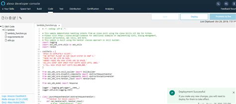 How To Make Simple Alexa Skills In Alexa Hostedpython Space Fact