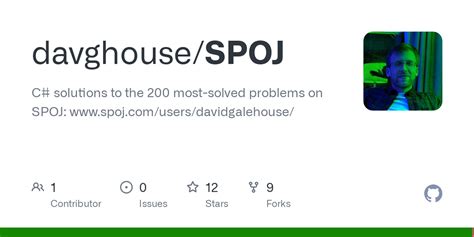 Github Davghousespoj C Solutions To The 200 Most Solved Problems On Spoj