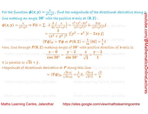 Advanced Mathematicsvector Calculusgradientlecture 2pdf