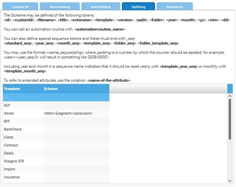 Custom ID And Naming LogicalDOC Documentation
