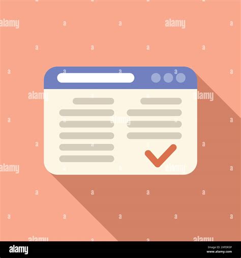 Web Browser Window Is Displaying A List With A Red Checkmark Indicating A Completed Task Stock