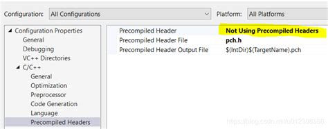 error c1010 取消预编译头文件pch h c1010错误 删除pch h csdn博客